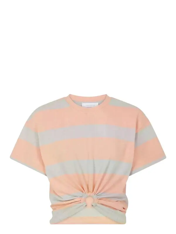 Rabanne Striped T-shirt - Orange