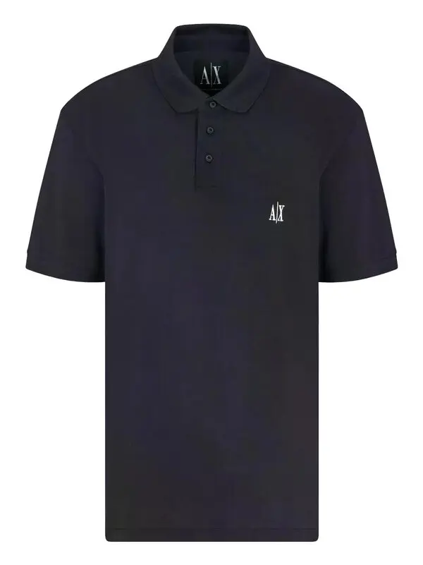 Armani Exchange Cotton Polo Shirt - Blue