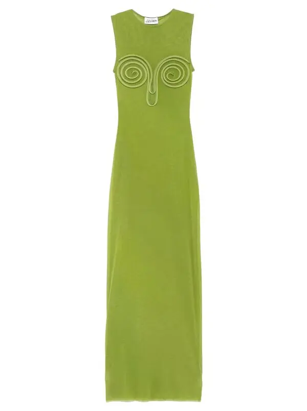 Jean Paul Gaultier Spirale Maxi Dress - Green