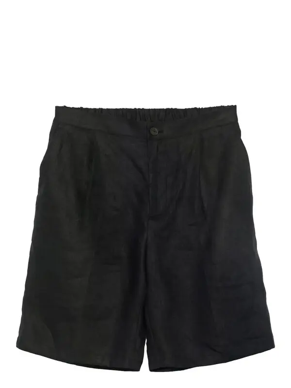 HEVO Linen Shorts - Black