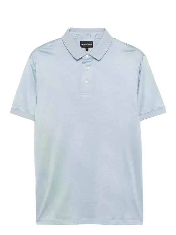 Emporio Armani Logo-print Polo Shirt - Blue