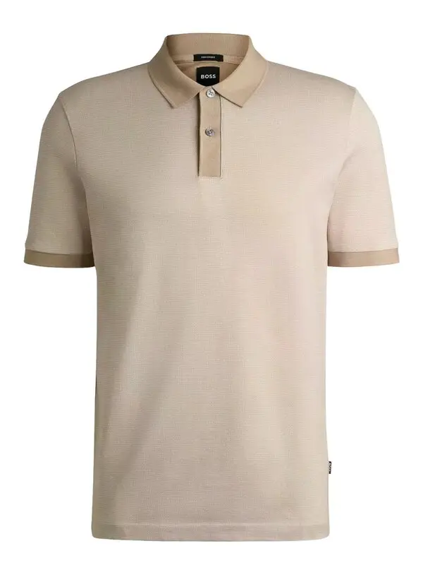 BOSS Cotton Polo Shirt - Neutrals