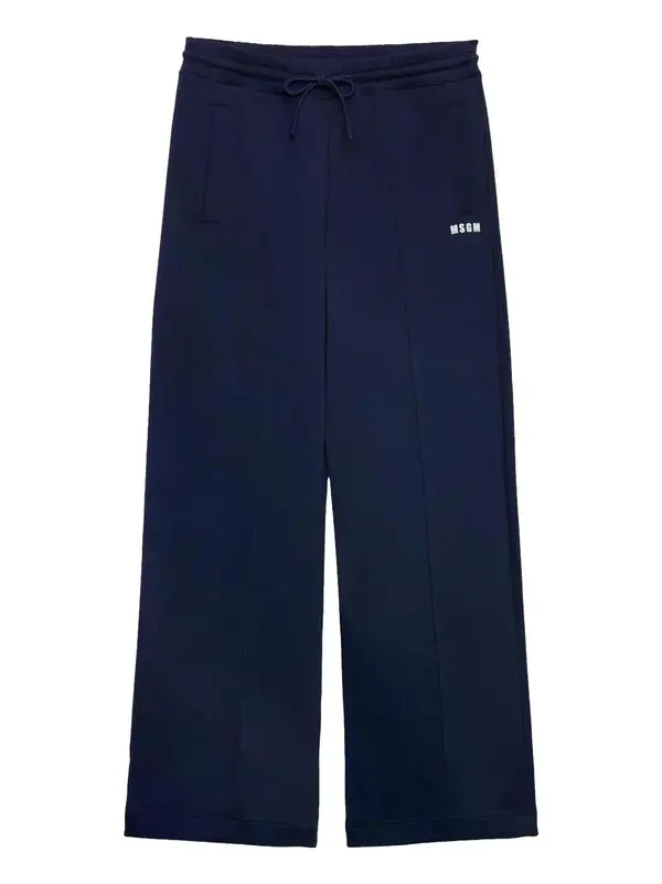 MSGM Logo-print Track Pants - Blue