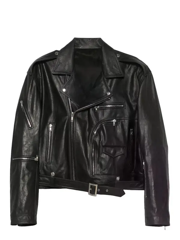 Rick Owens Jumbo Bauhaus Stooges Biker Jacket - Black