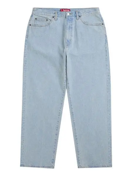 Supreme Baggy Jeans - Light Washed Indigo