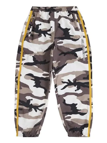 Supreme Contrast Zip Warm Up Pant - Snow Camo