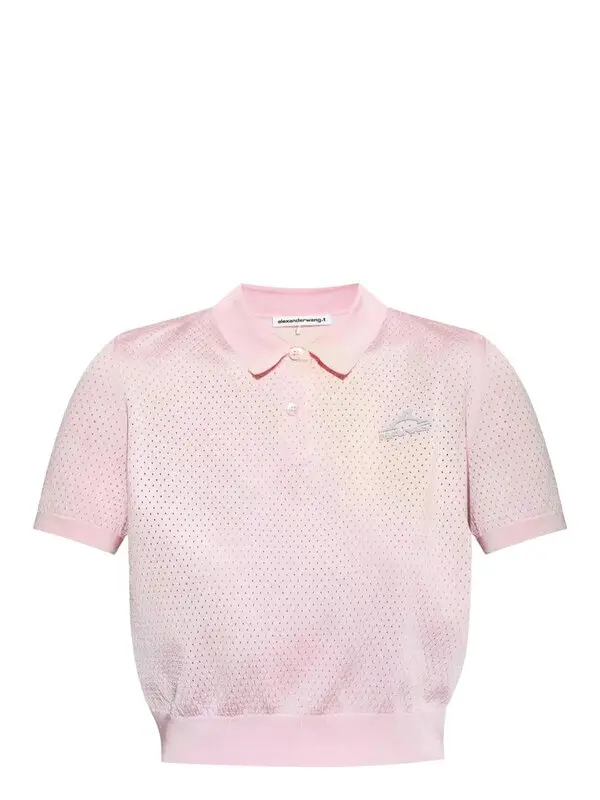 Alexander Wang Logo Polo Shirt - Pink