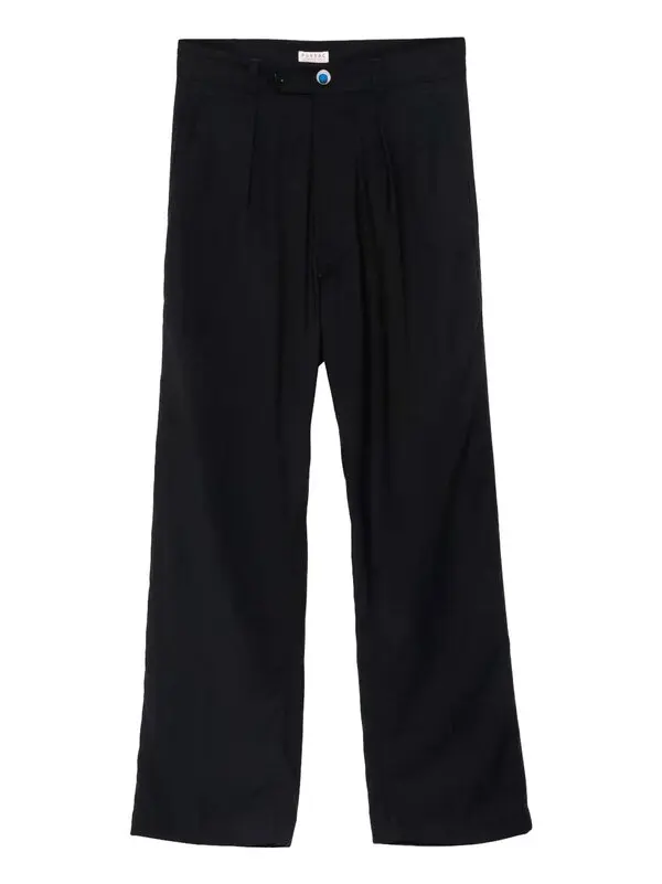 FURSAC Pleat-detail Trousers - Blue