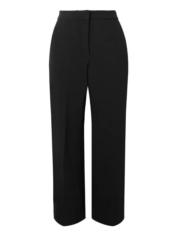 Proenza Schouler Alexia Twill Straight-leg Trousers - Black