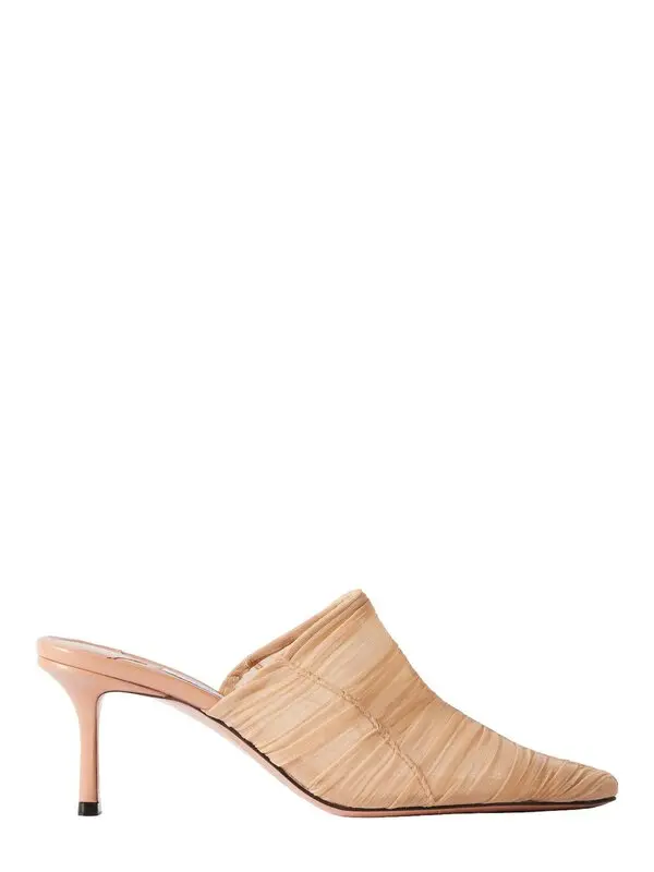 JIMMY CHOO Lotta 65 Tulle Mules - Pink