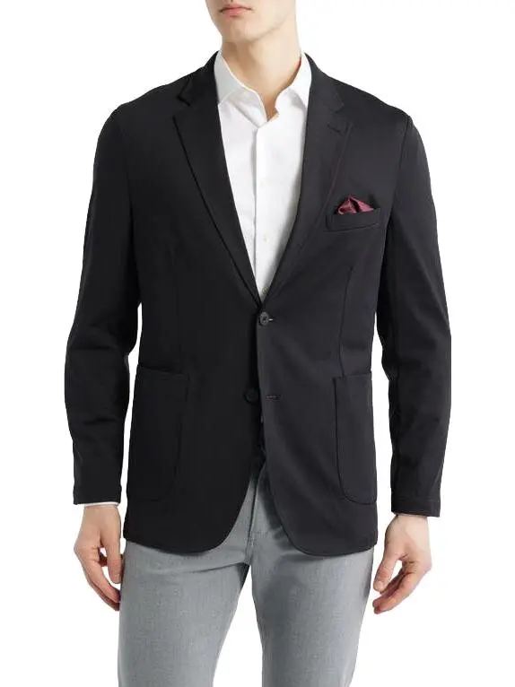 Johnston & Murphy Xc Flex® Solid Knit Sport Coat - Black