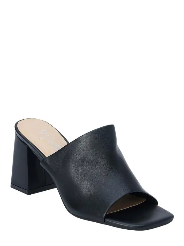 Matisse Kensington Square Toe Slide Sandal - Black