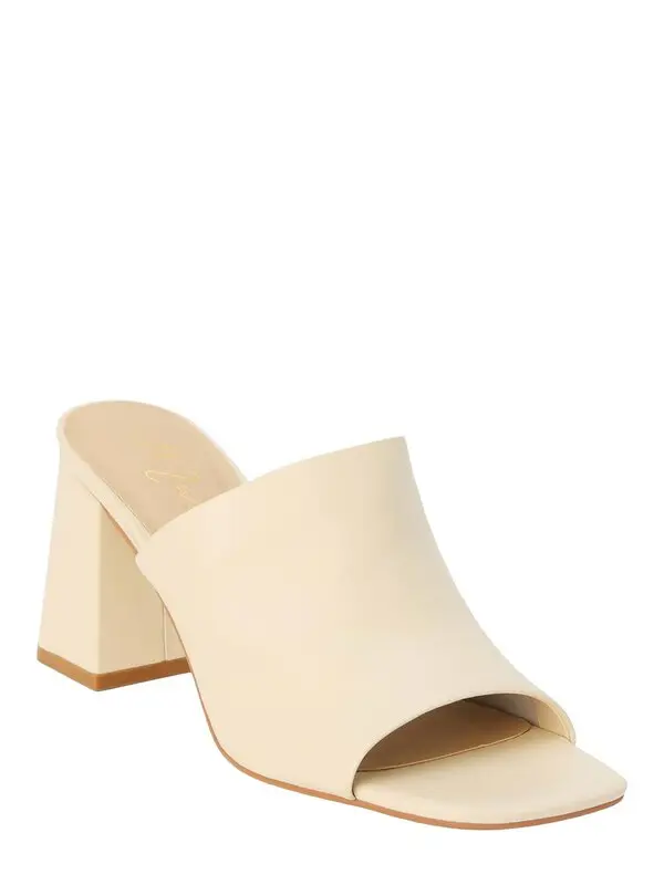 Matisse Kensington Square Toe Slide Sandal - Bone