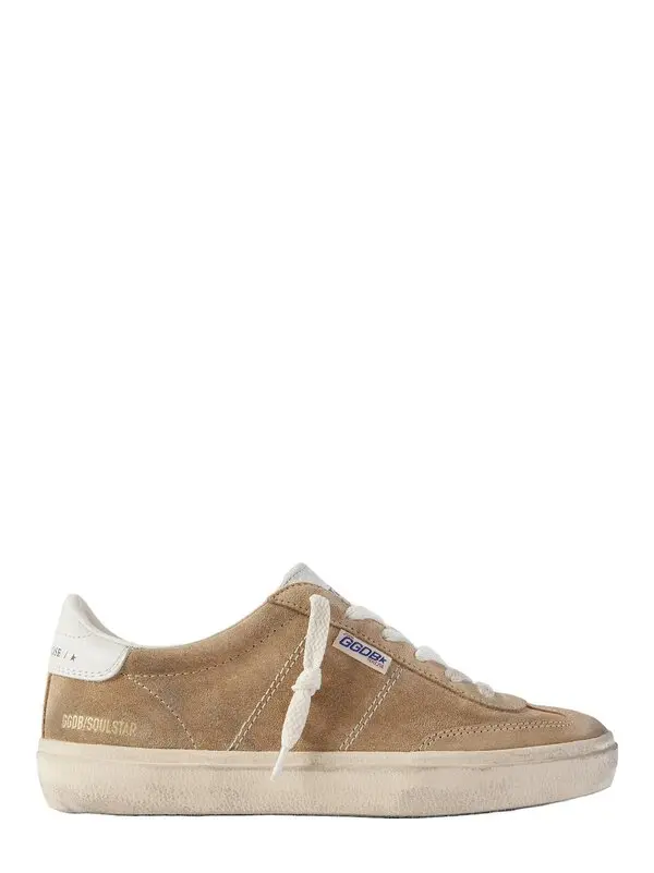 GOLDEN GOOSE Soul-star Distressed Sneakers - Brown