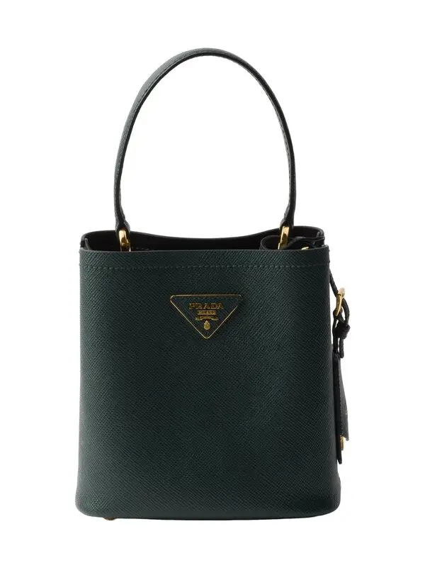 Prada Saffiano Leather Panier Top-handle Bag - Green