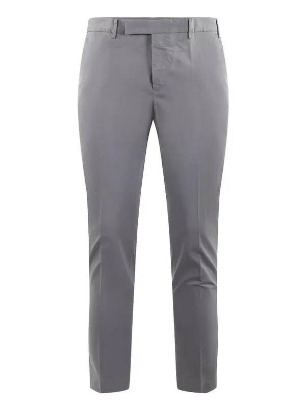 PT TORINO Stretch Cotton Trousers - Grey