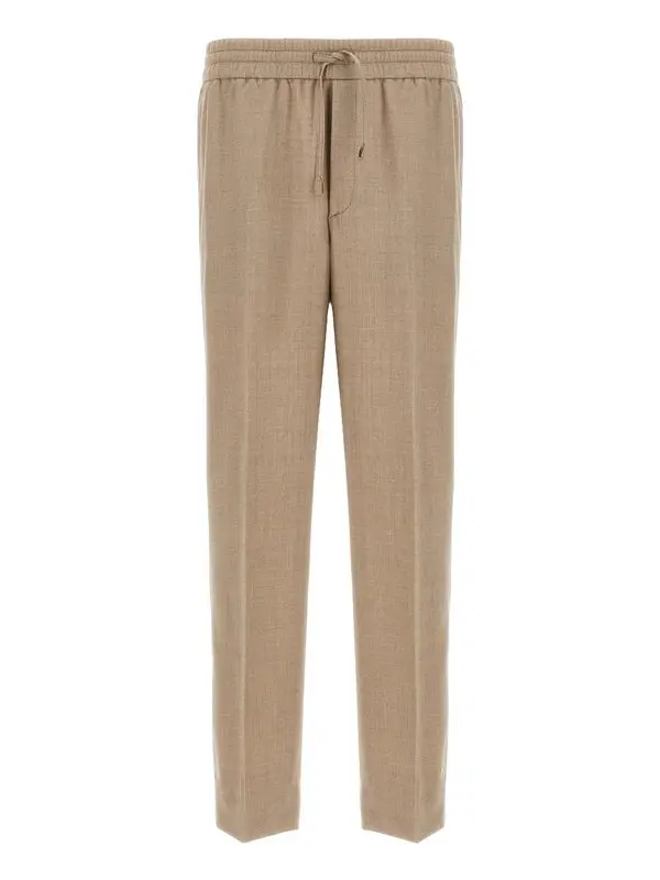 Brioni Asolo Wool Pants - Beige