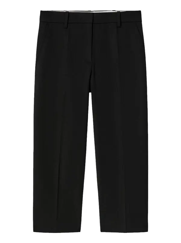 Cos Wool-blend Capri Trousers - Black