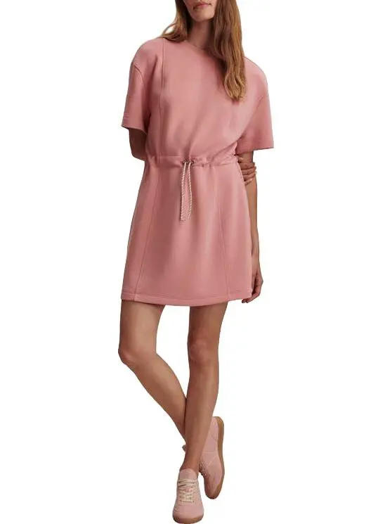 Varley Doublesoft Short Sleeve Dress - Brandy Rose
