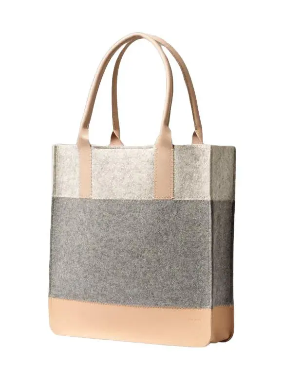 GRAF LANTZ Jaunt Merino Wool Tote - Granite  / Natural