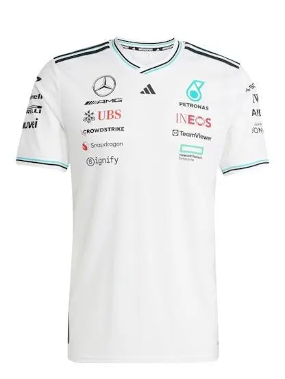 Adidas Mercedes Amg Petronas Formula One Team Driver Authentic Jersey - White/black