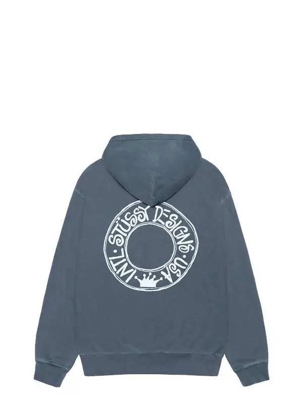 StÜssy Buana Pigment Dyed Hoodie - Navy Blue