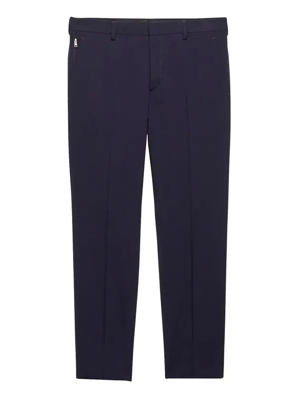 Prada Stretch-wool Trousers - Blue