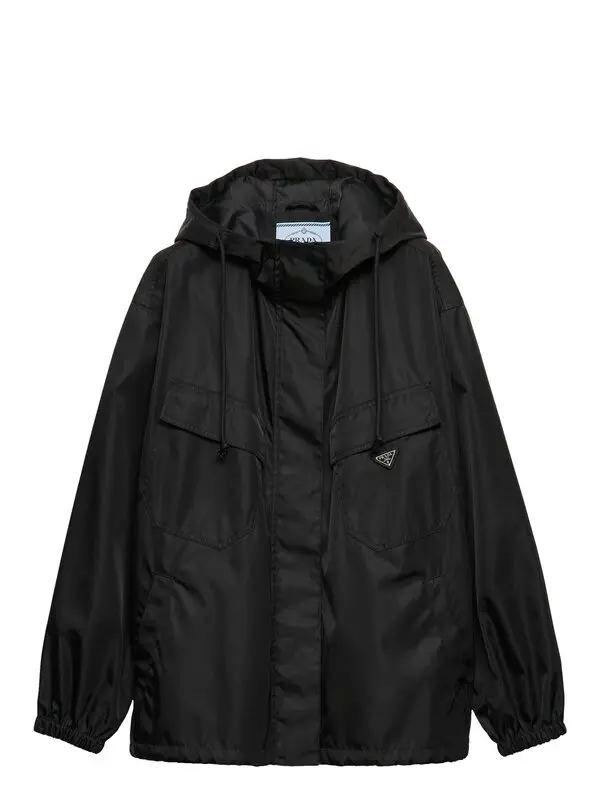 Prada Re-nylon Oversized Jacket - Black