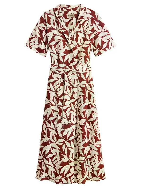 Woolrich Printed Midi Dress - Red