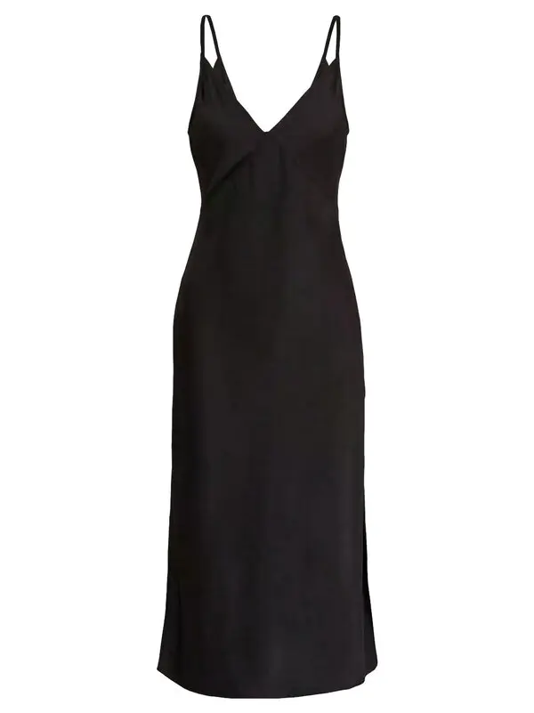 Armani Exchange V-neck Slip Dress - Black