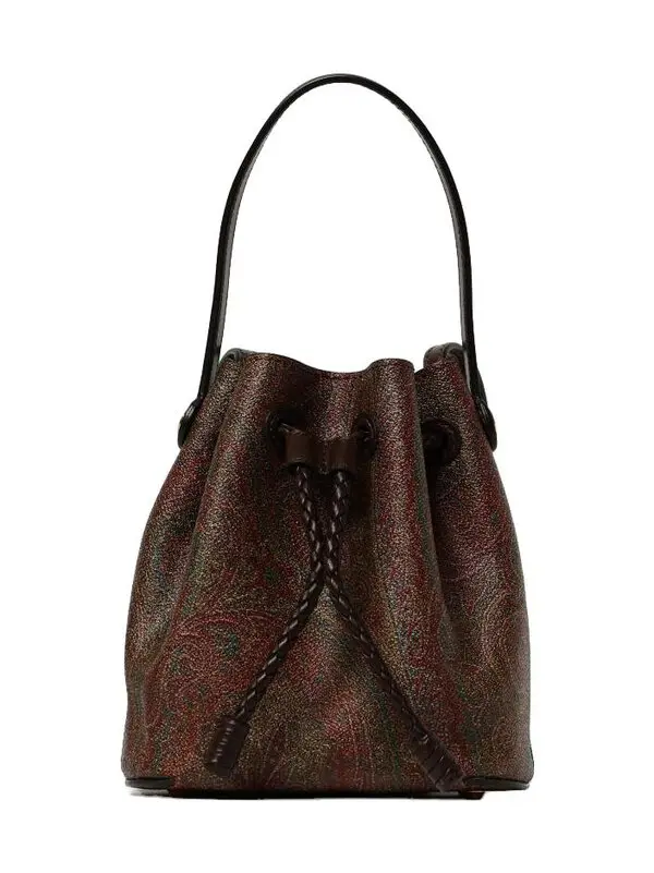 Etro Paisley Print Bucket Bag - Brown