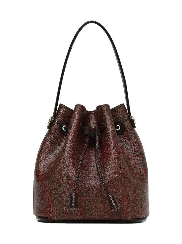Etro Paisley Print Bucket Bag - Gnawed Blue