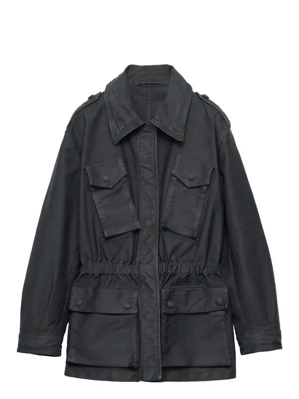 Prada Cotton Safari Jacket - Lead Gray