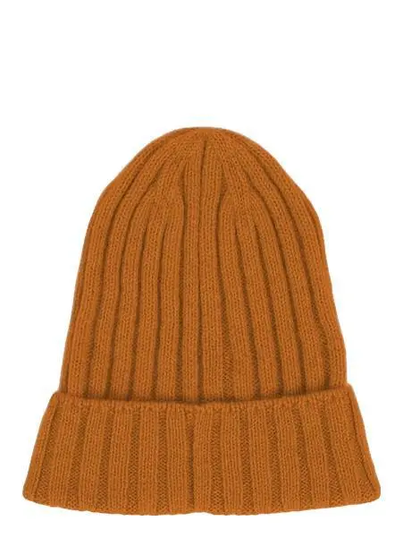 SSKEIN Ribbed Baby Alpaca Beanie - Ochre