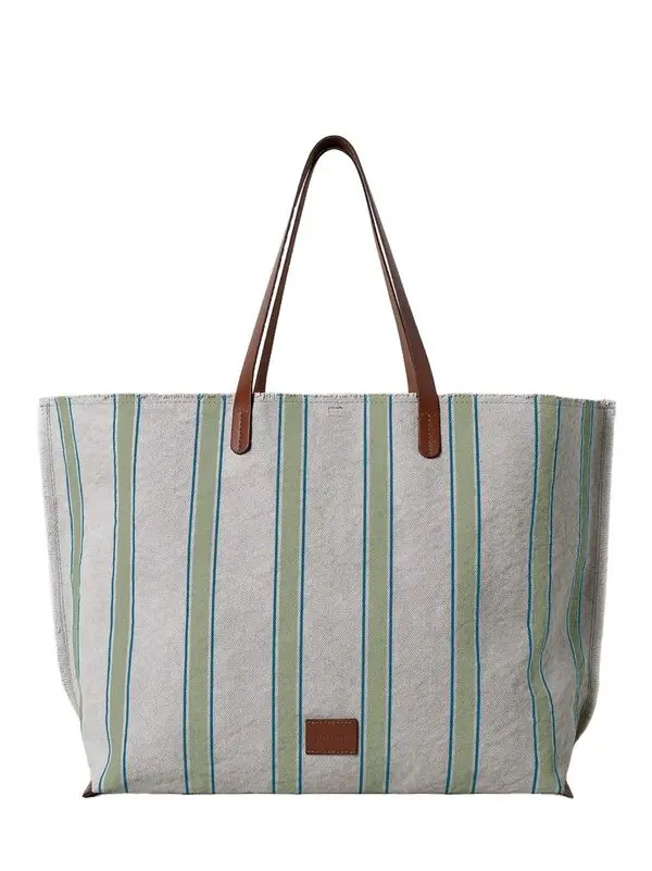 GRAF LANTZ Hana Canvas Boat Bag - Juniper/sienna