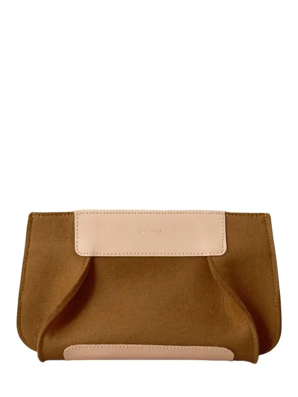 GRAF LANTZ Frankie Merino Wool Clutch - Honey
