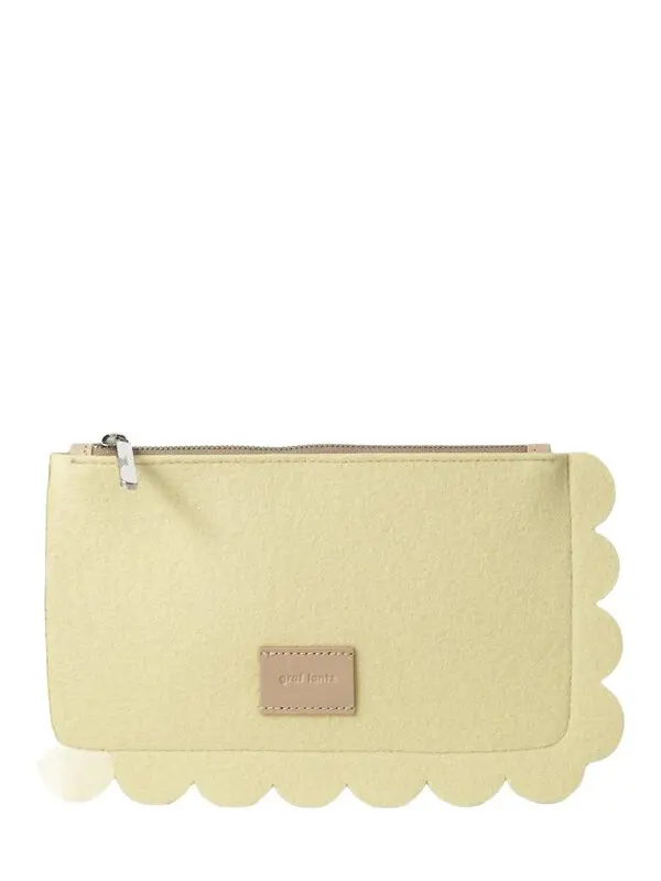 GRAF LANTZ Deco Edge Merino Wool Pouch - Limoncello