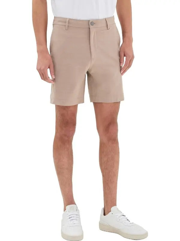 Faherty Brand Stretch Jersey Shorts - Khaki