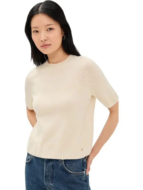 ANINE BING Jackson Cashmere Sweater - Ivory