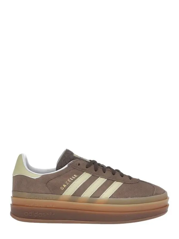 Adidas Gazelle Bold Sneakers - Earth Strata/powder Yellow/cloud White