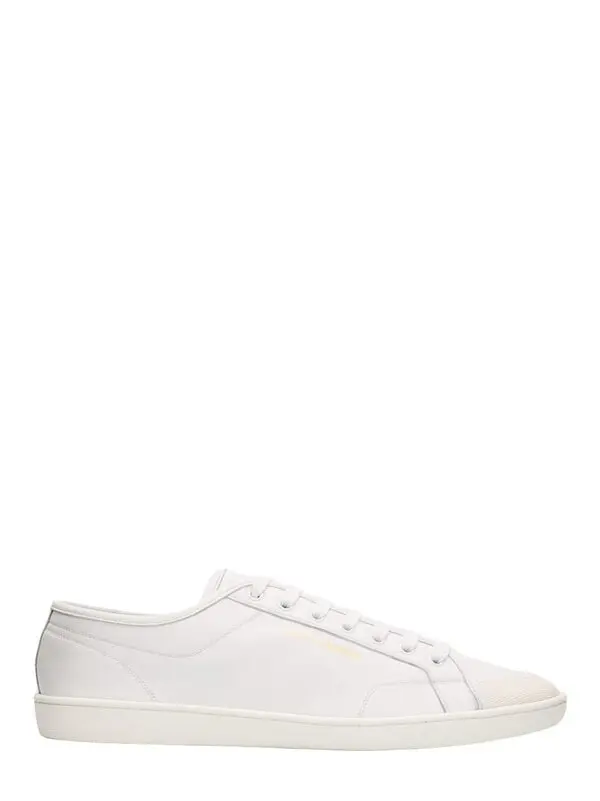 Saint Laurent Gym Leather Low-top Sneakers - White