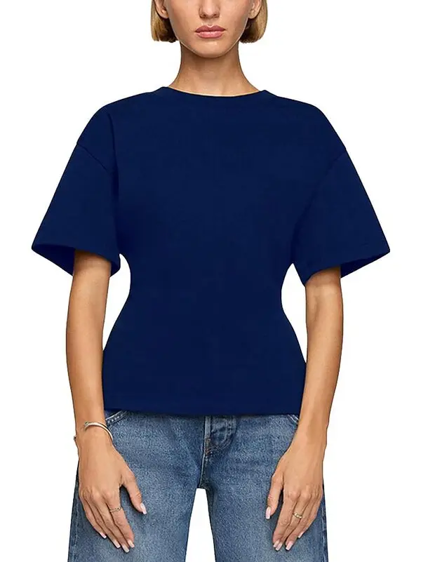 EB DENIM Eero Wide Sleeve Tee - Navy