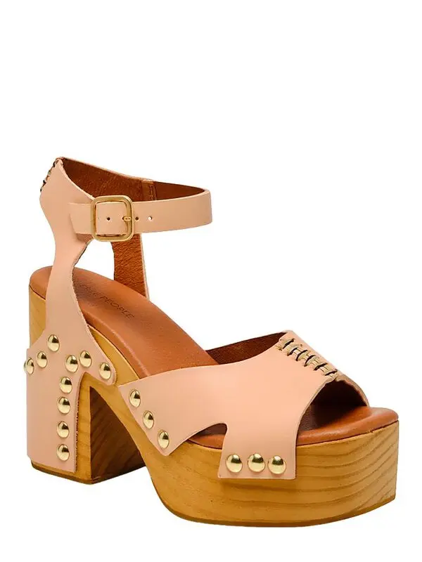 Free People Cecily Studded Platform Sandals - Vachetta