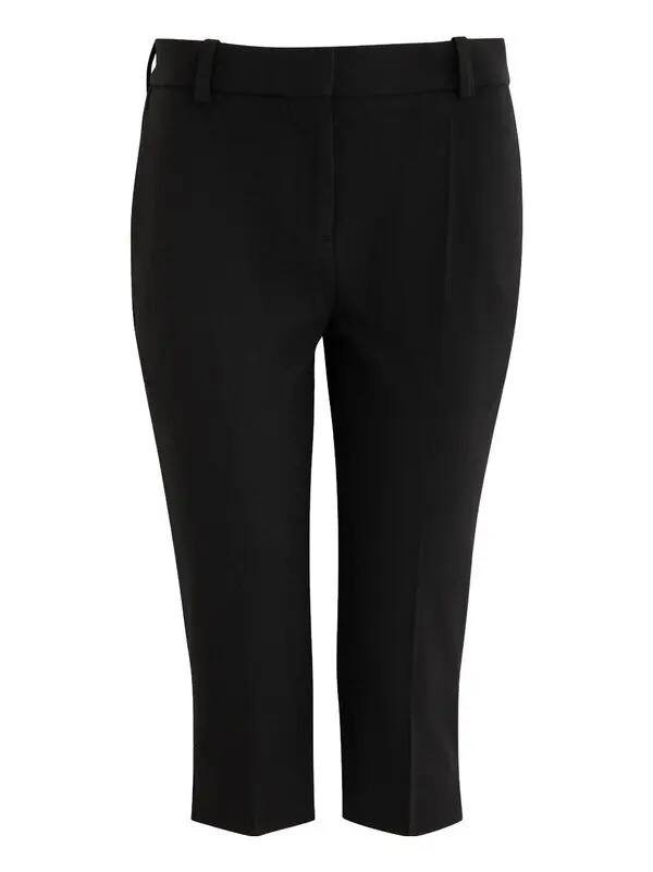 TOTEME Wool-blend Capri Trousers - Black