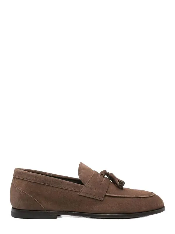 CENERE GB Suede Loafers - Brown