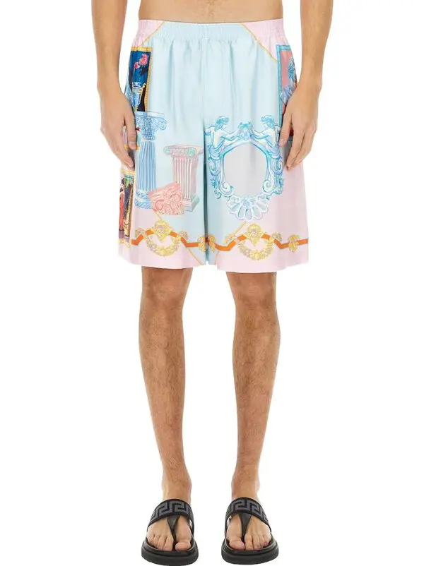 Versace Short In Silk - Multicolour