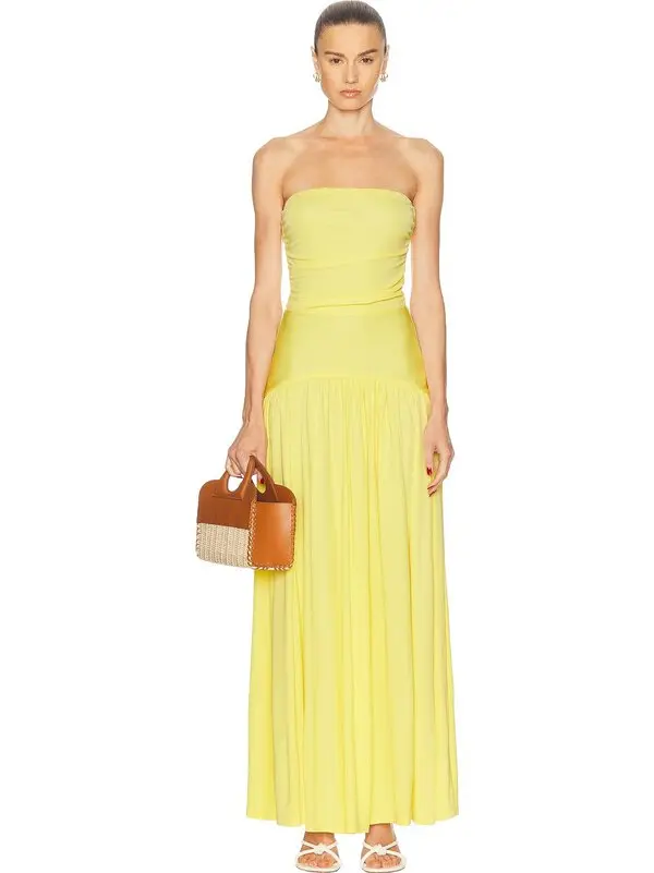 Staud Mariana Maxi Dress - Pale Honey