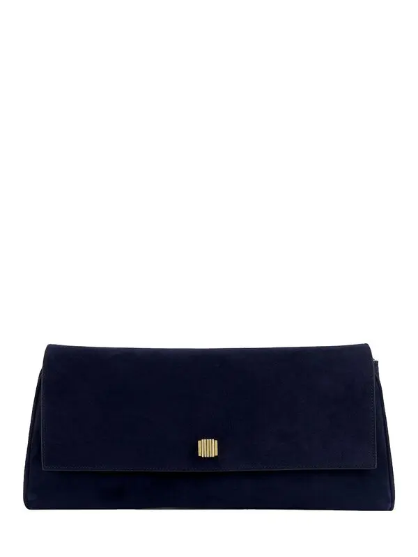 Khaite Audrey Clutch - Midnight Navy
