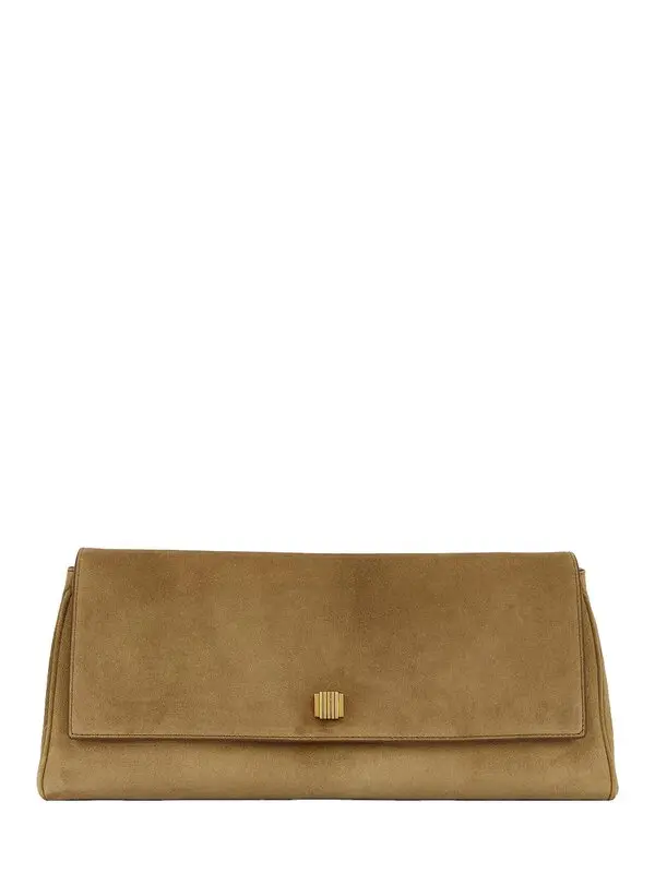 Khaite Audrey Clutch Bag - Mud