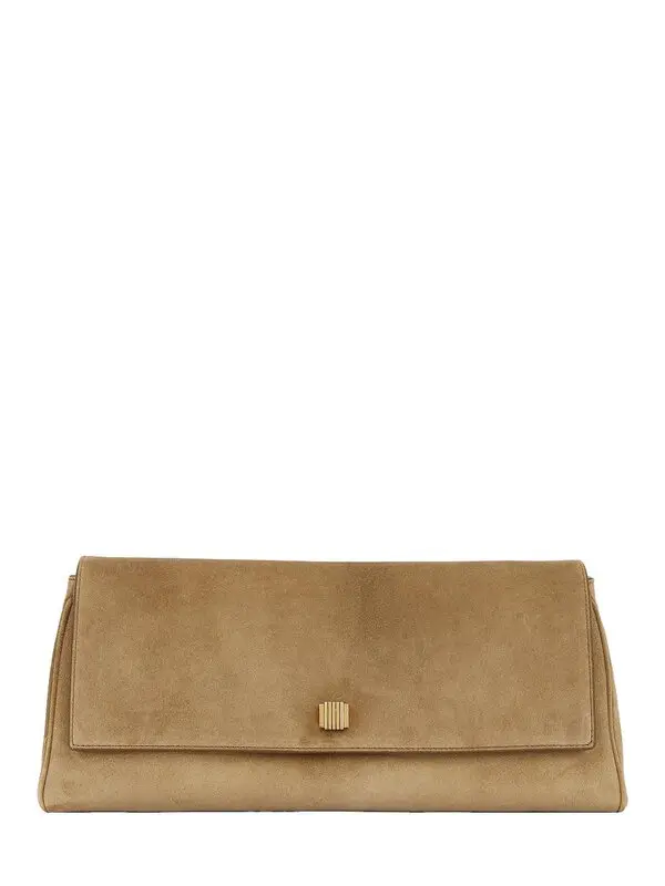 Khaite Audrey Clutch - Mud